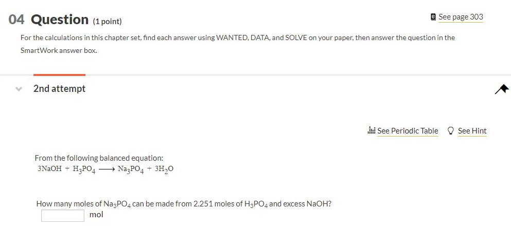 Solved 04 Question (1 point) e See page 3 For the | Chegg.com