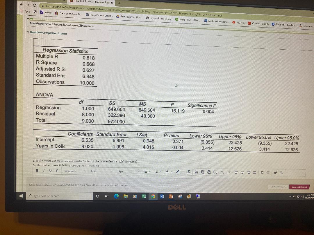 Solved The following sample data contains the number of | Chegg.com