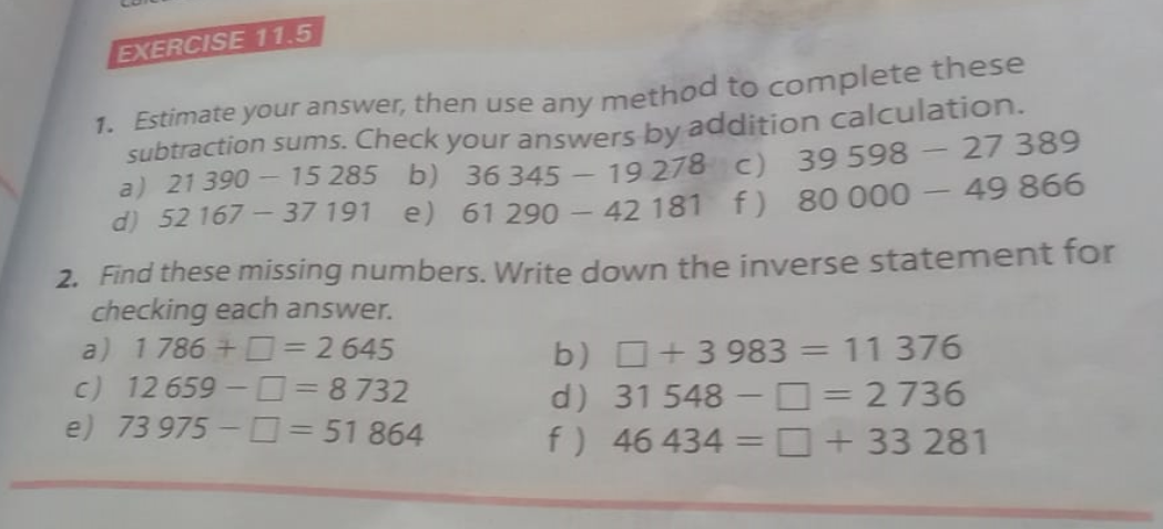 Solved 1. Estimate your answer, then use any method to | Chegg.com