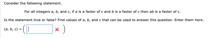 Solved Consider the following statement. For all integers a, | Chegg.com