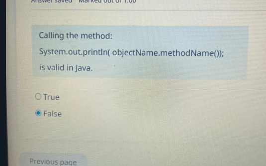 Solved Calling the method:System.out.println( | Chegg.com