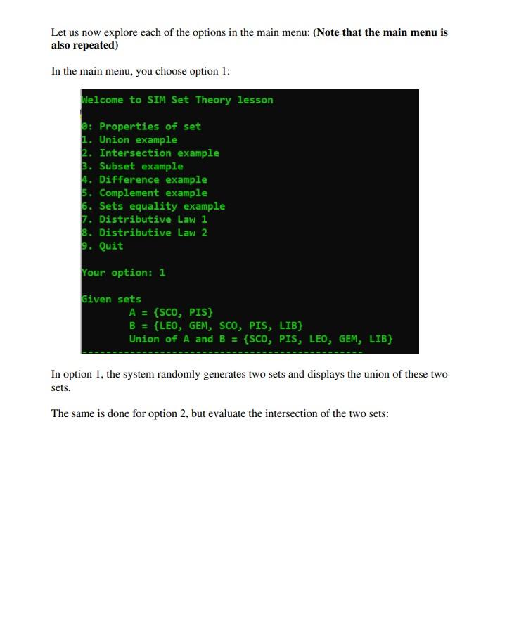 Solved In mathematics, a set is a collection of distinct | Chegg.com