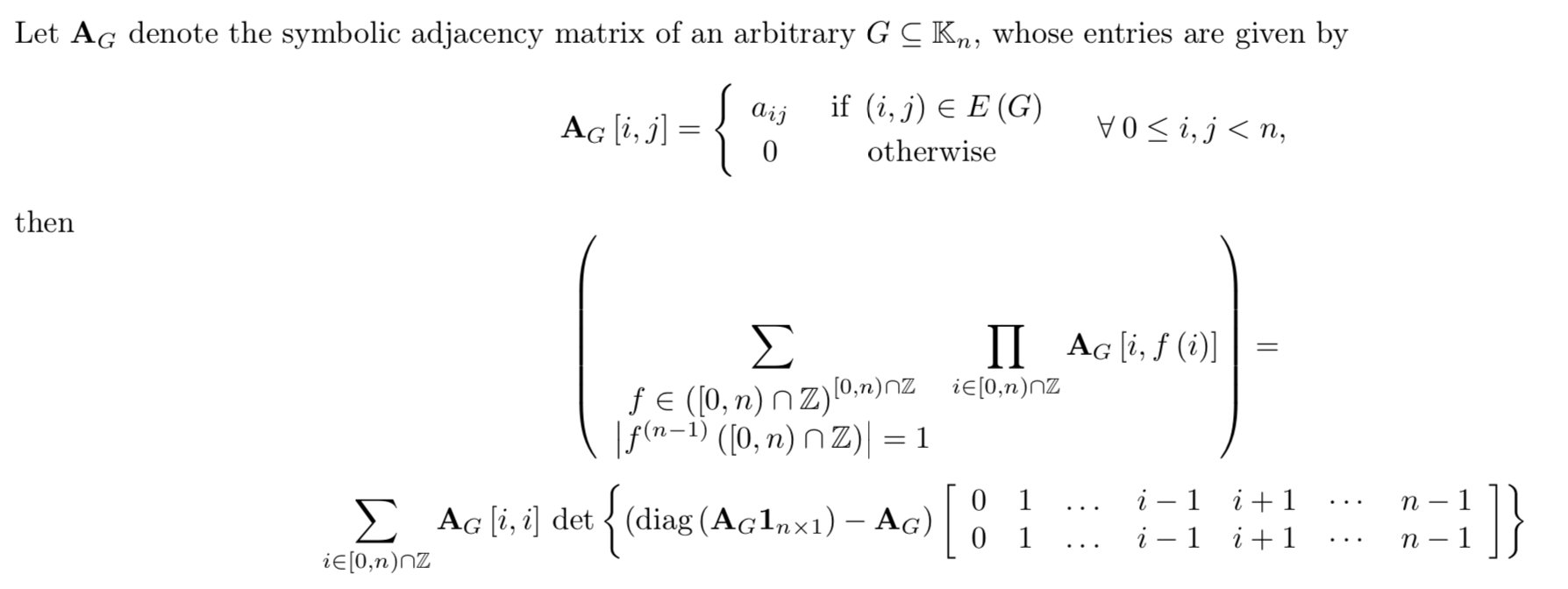 Tutte's Directed Matrix Tree Theorem Describe a | Chegg.com