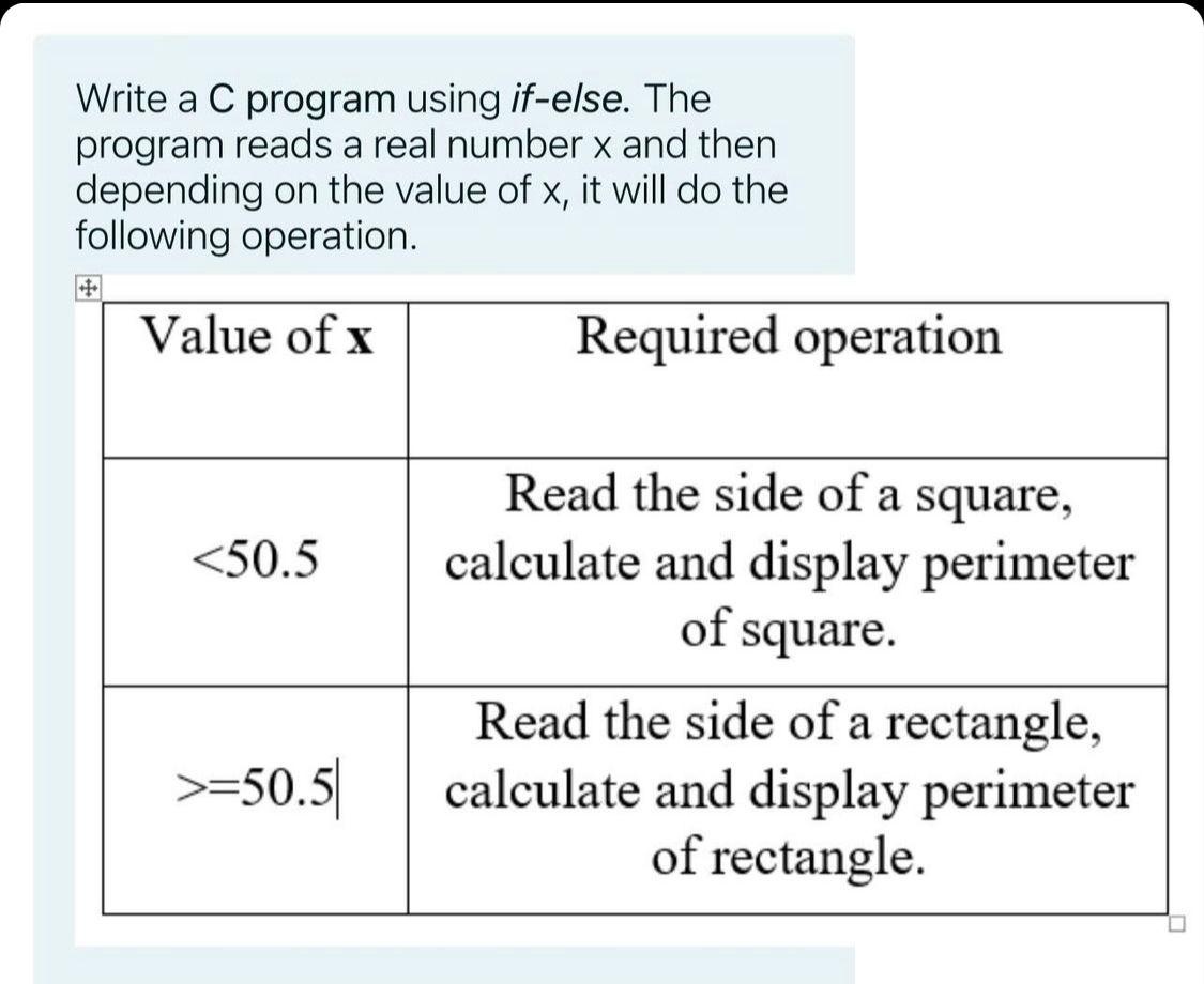 Solved Write A C Program Using If Else The Program Reads A 0367