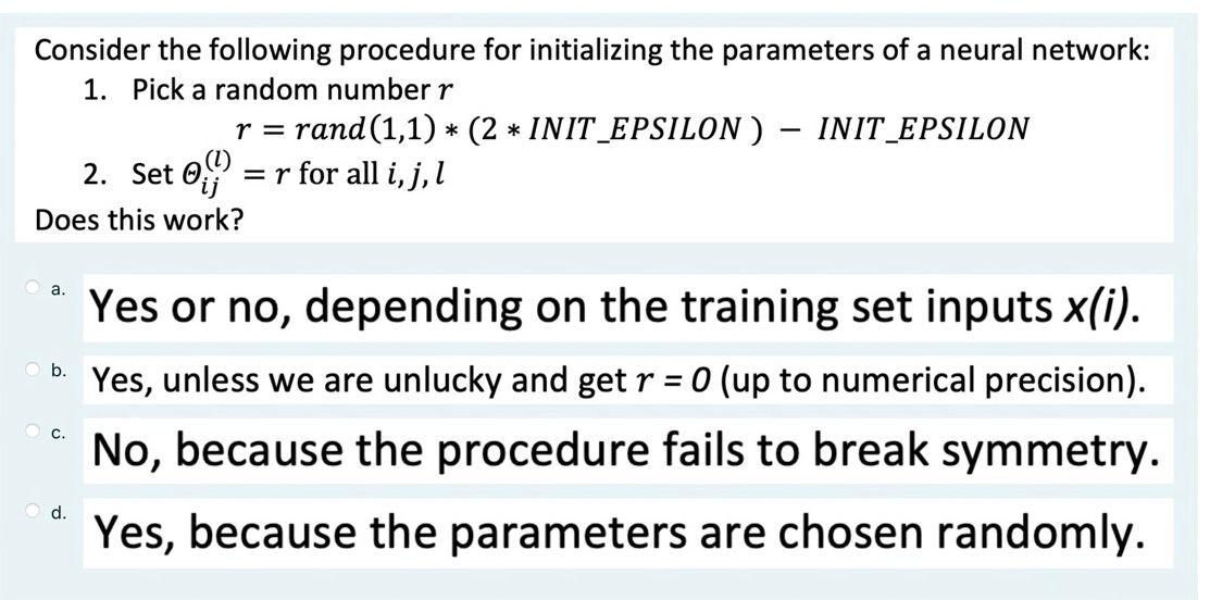 Solved Consider the following procedure for initializing the | Chegg.com