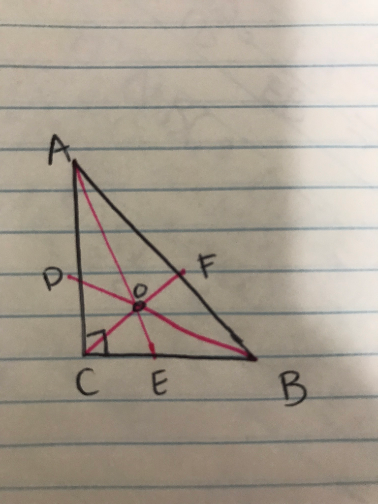 Solved Triangle ABC is a right triangle. AC = 3, BC = 4. O | Chegg.com