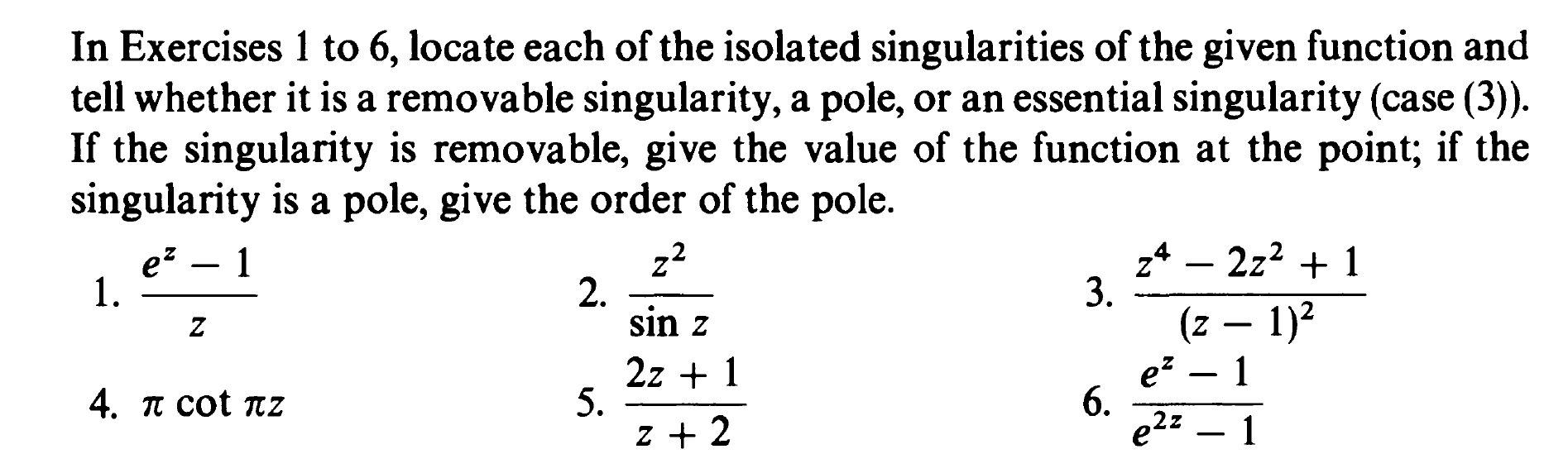 Solved In Exercises 1 to 6, locate each of the isolated | Chegg.com