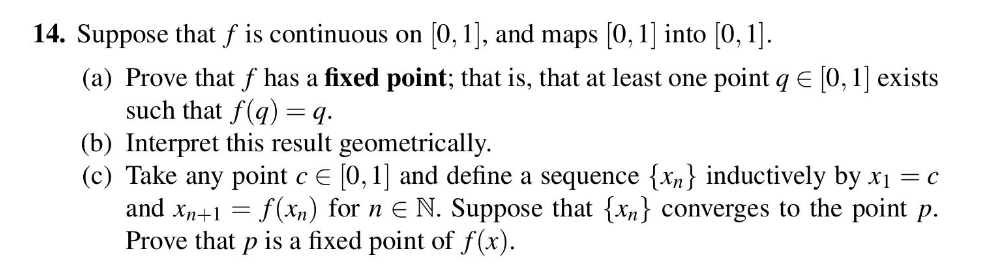 Solved 14. Suppose that f is continuous on [0,1], and maps | Chegg.com