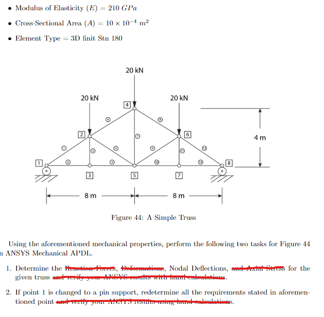 Solved - Modulus of Elasticity (E)=210GPa - Cross-Sectional | Chegg.com
