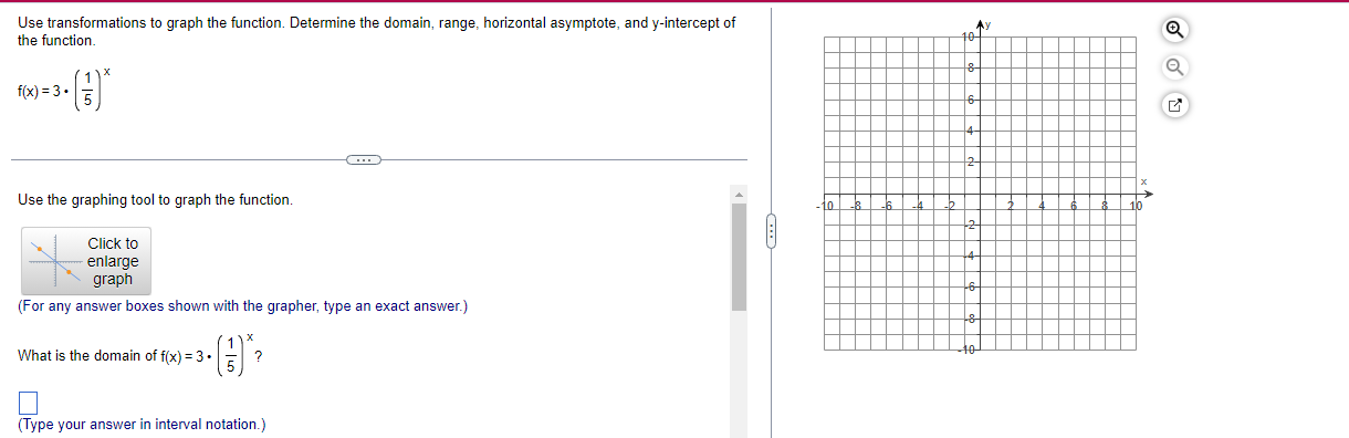 Solved Use transformations to graph the function. Determine | Chegg.com