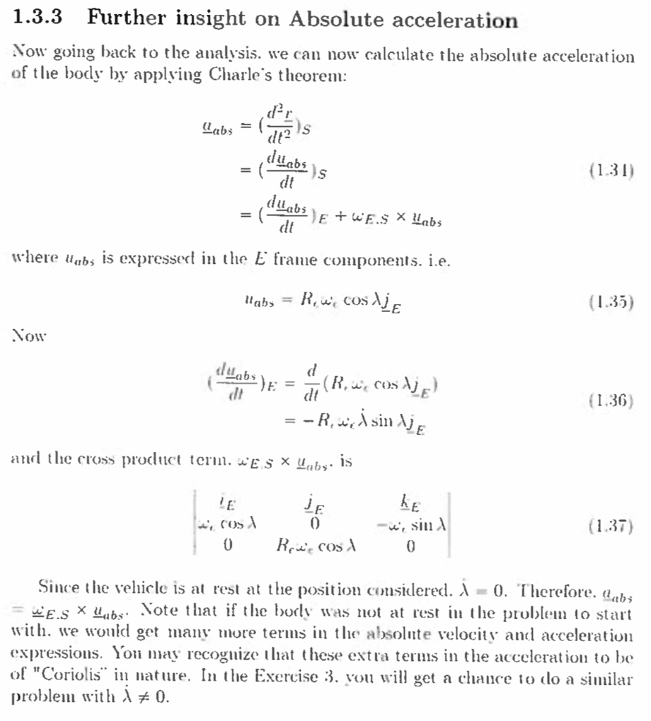 Exercise 3: Au expression for the absolute velocity | Chegg.com