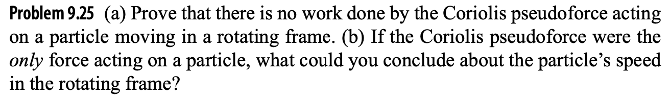 Solved Problem 9.25 (a) Prove that there is no work done by | Chegg.com
