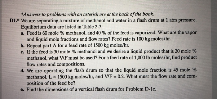 Solved Answers to problems with an asterisk are at the back | Chegg.com
