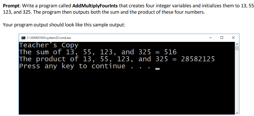 Solved Coding Activity. Code is needed in C# Write a | Chegg.com