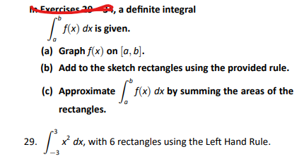 Solved In Exercisec 20 , a definite integral ∫abf(x)dx is | Chegg.com