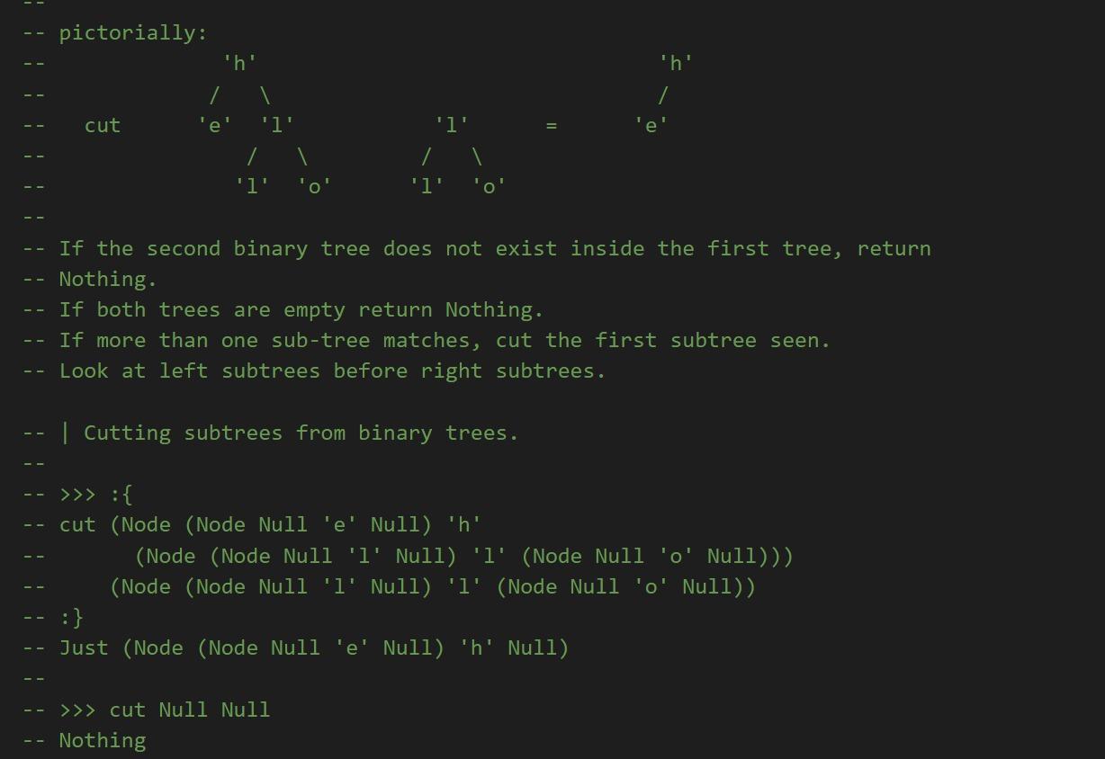 Solved - - Do not edit code between the lines. data BTree a | Chegg.com