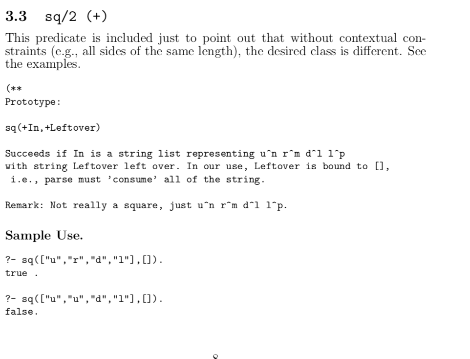 I Am Trying To Create A Predicate In Prolog Called Sq