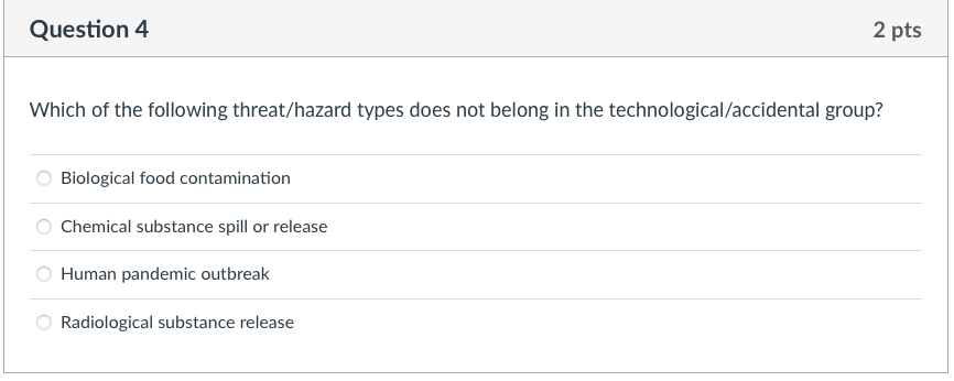 Solved Which of the following is step 3 in the THIRA | Chegg.com