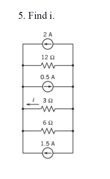Solved 5. Find i. | Chegg.com