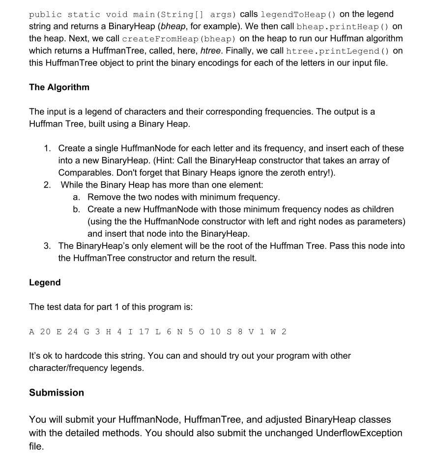 Solved Homework 5: Huffman Encoder - A Huffman Tree stores | Chegg.com