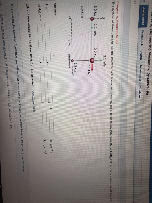 Solved lal, Engineering Mechanics: Dynamics, 9e Assignment | Chegg.com