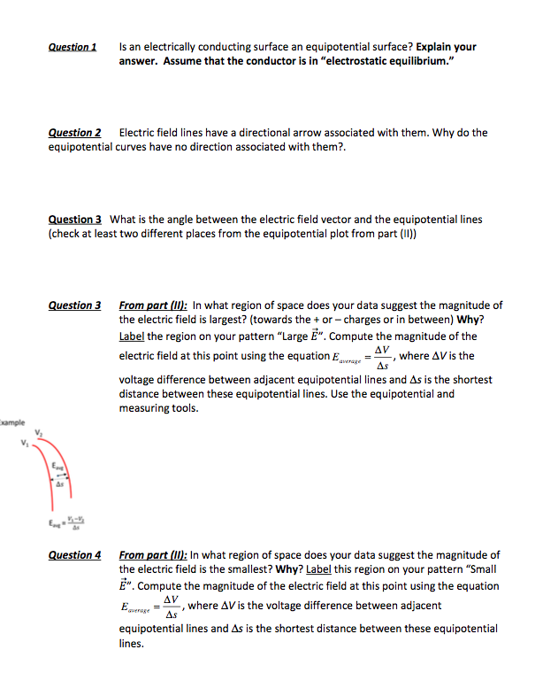 Solved Equipotentials and the Electric Field There is a | Chegg.com