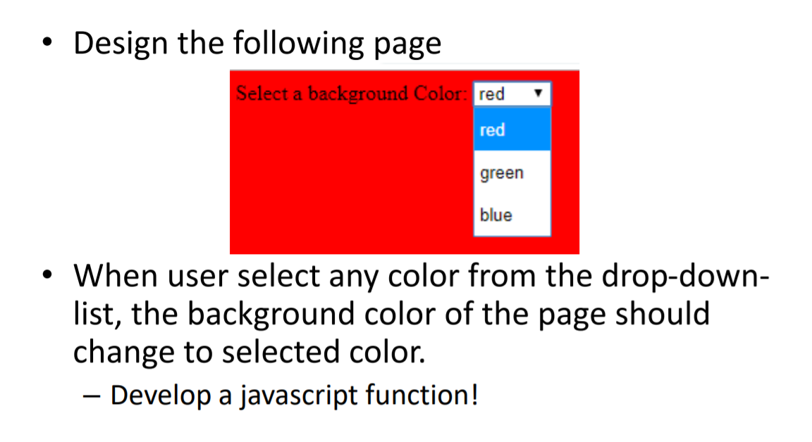 Solved . Design the following page Select a background | Chegg.com