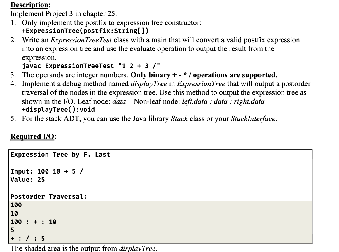 Solved IN JAVA Classes needed Classes | Chegg.com