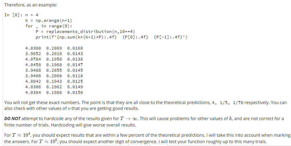 Write A Function Called Replacements Distribution