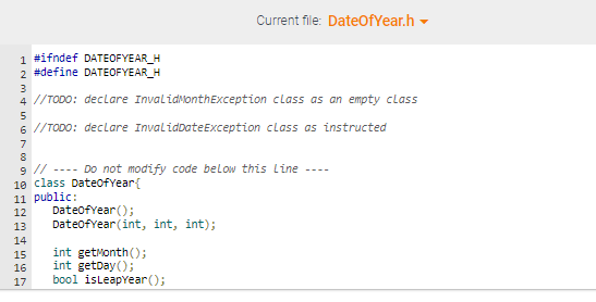 Solved Complete the following tasks to achieve exception | Chegg.com