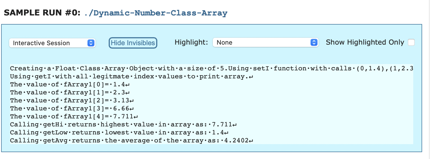 Solved 10 Number Array Class Design A Class That Has An