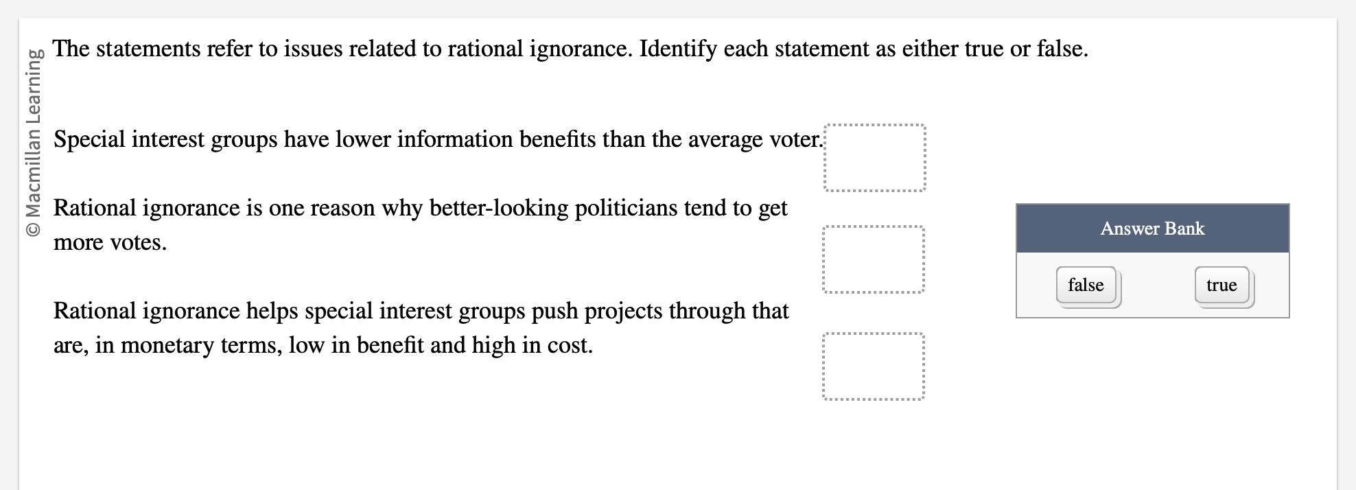 Solved The statements refer to issues related to rational | Chegg.com