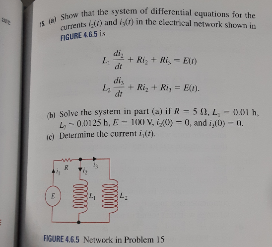 Solved 15 (a) Show that the system of differential equations | Chegg.com