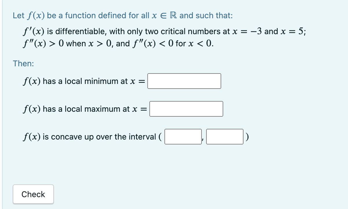 Solved Let f(x) be a function defined for all x∈R and such | Chegg.com