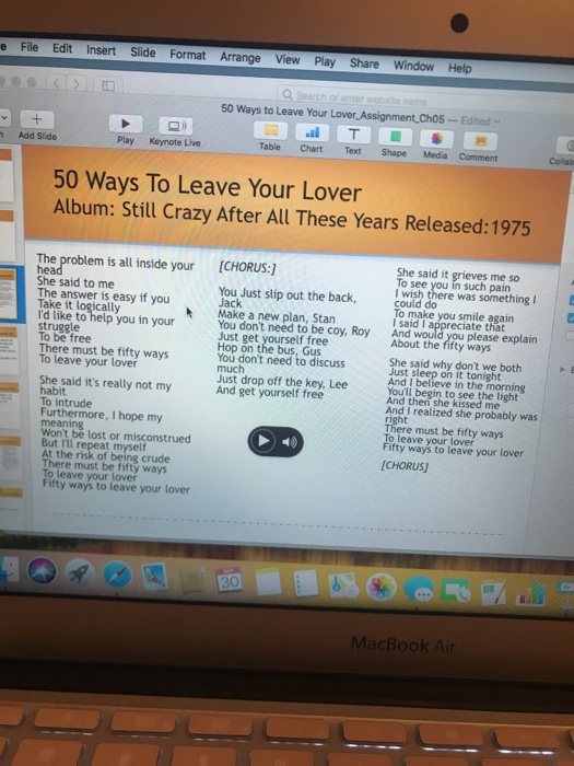 Solved e File Edit Insert Slide Format Arrange View Play | Chegg.com