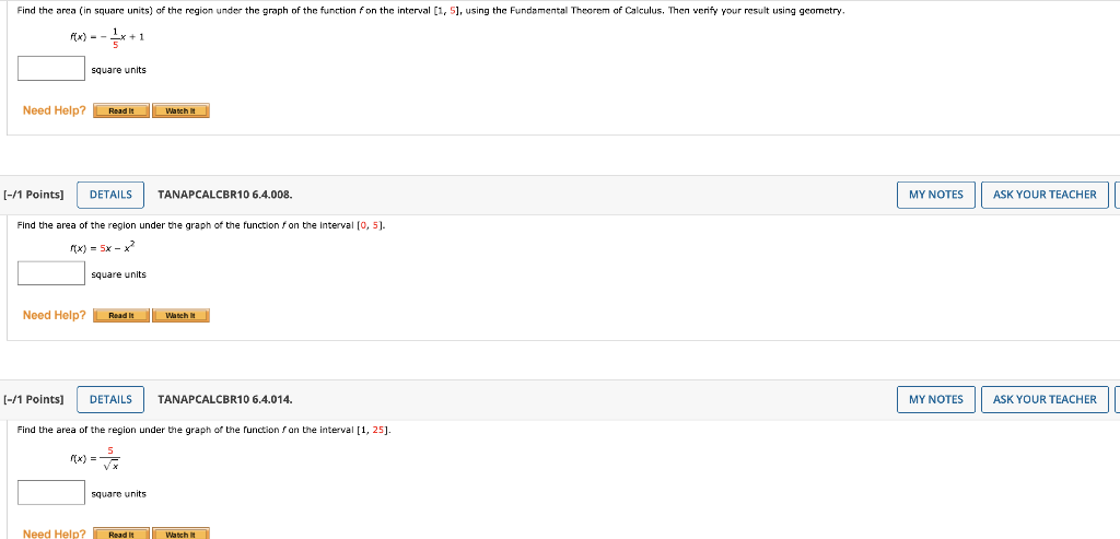 Solved Find the area (in square units) of the region under | Chegg.com