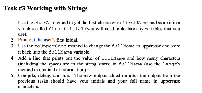 Solved // TASK #2 Add an import statement for the Scanner | Chegg.com