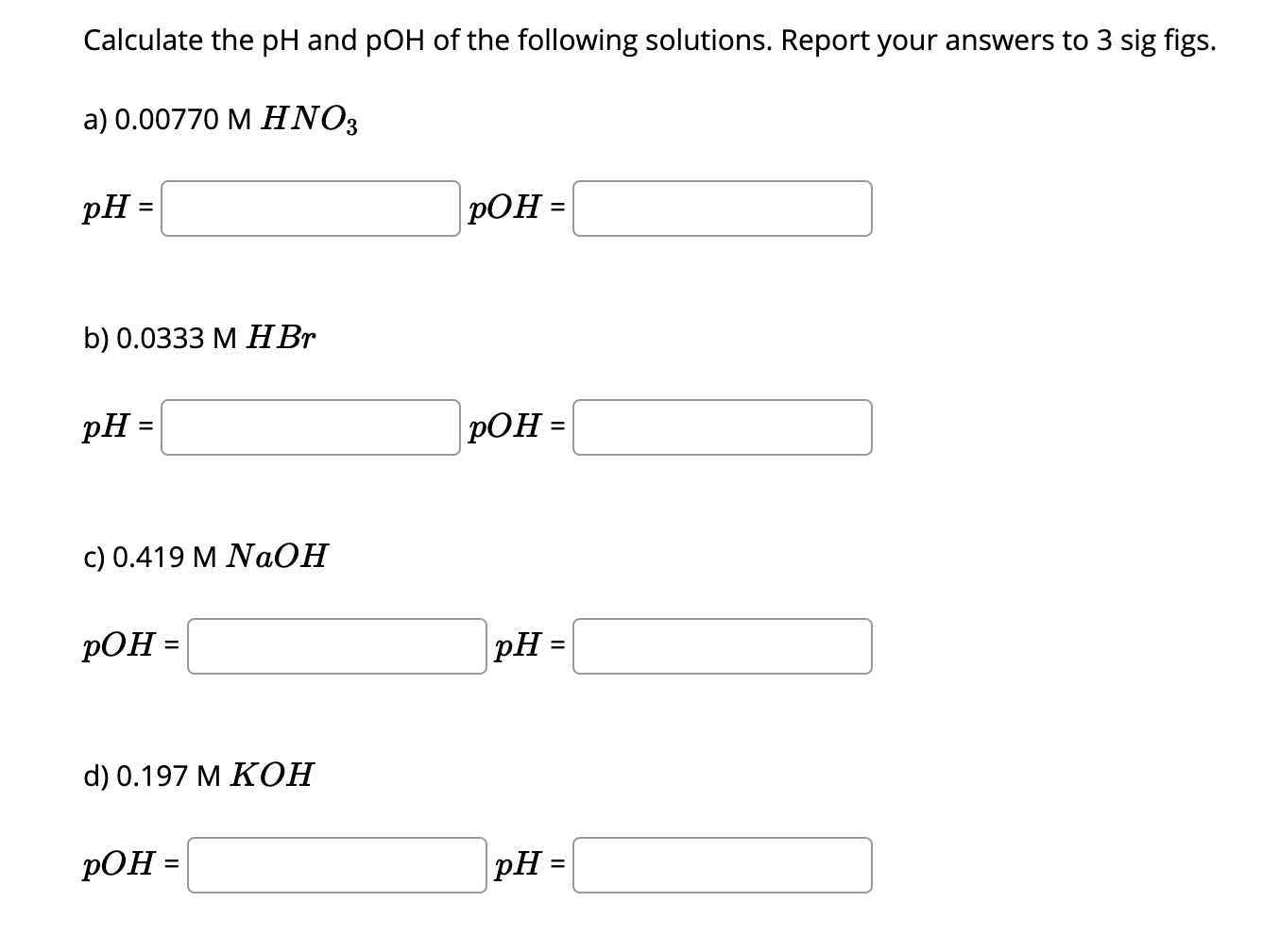 Solved a) What is the concentration of H+ ions in a 1.16 M | Chegg.com