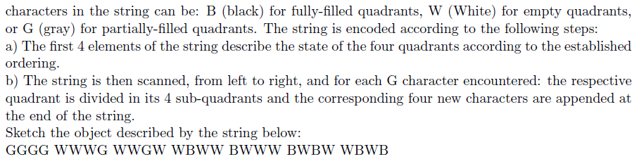Solved Quadtrees. Consider the quadrants of a quadtree | Chegg.com