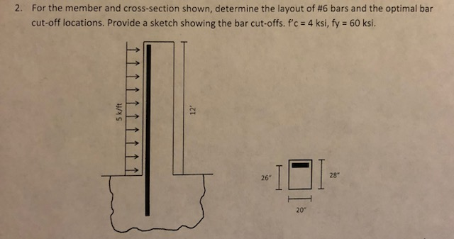 2. For the member and cross-section shown, determine | Chegg.com