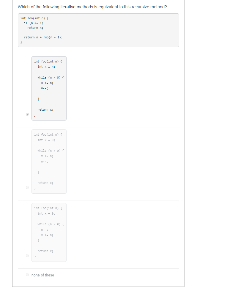Solved Which of the following iterative methods is | Chegg.com