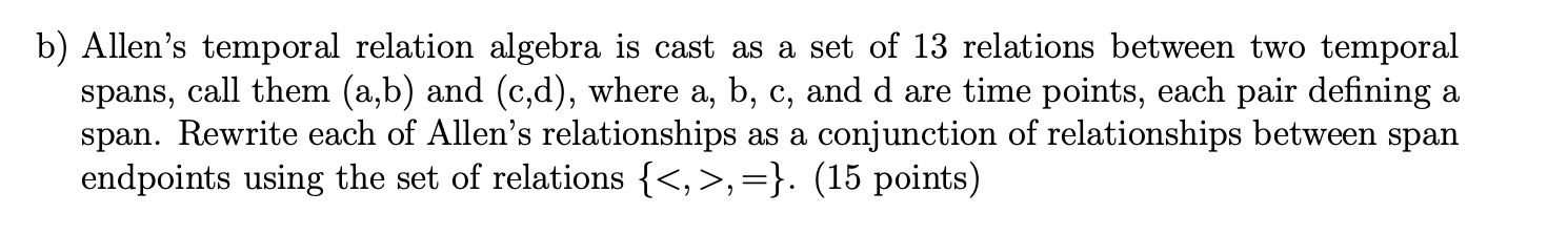Solved Problem 4-Time and Event (25 points) a) In the | Chegg.com
