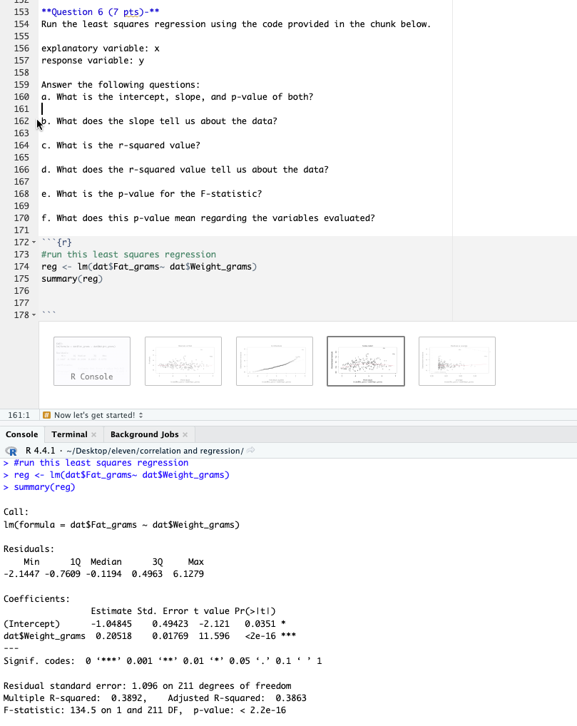 Solved \mp@code { ﻿s u m m a r y ( ﻿r e g ) }Call:lm(formula | Chegg.com