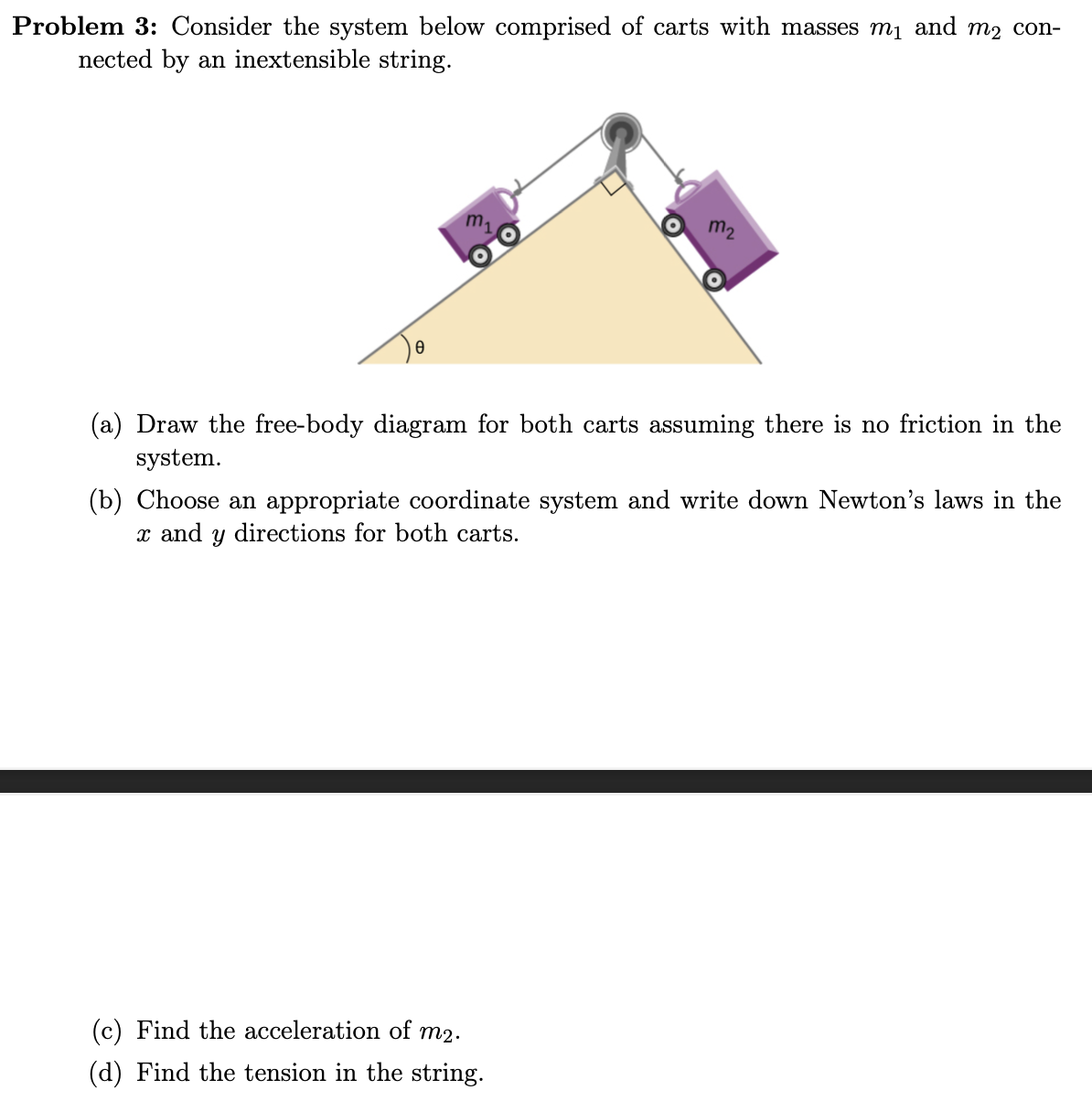 Solved Problem 3: Consider the system below comprised of | Chegg.com
