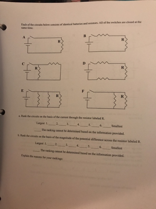 Solved of the circuits below consists of identical batteries | Chegg.com