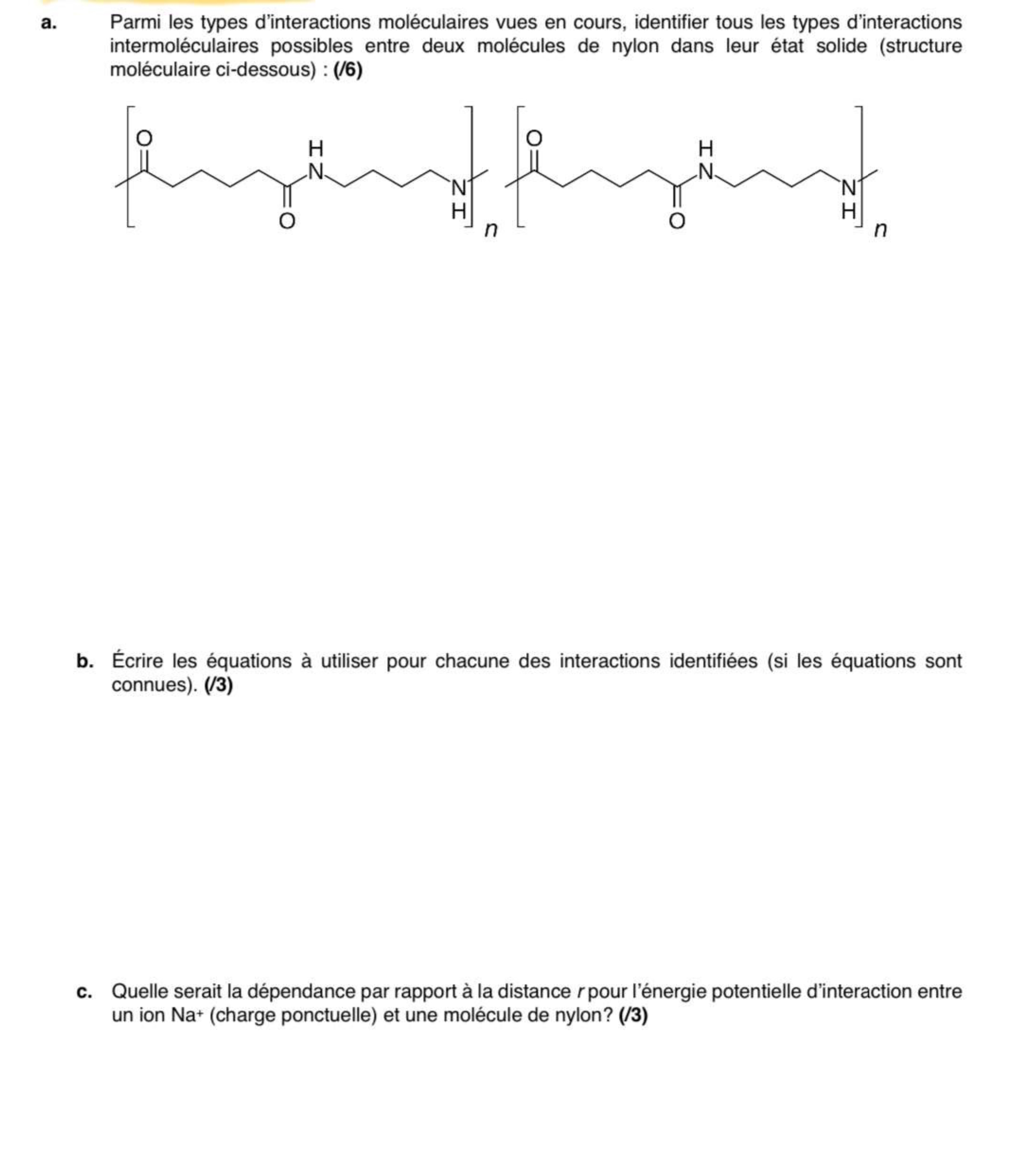 Solved Among the types of molecular interactions covered in | Chegg.com