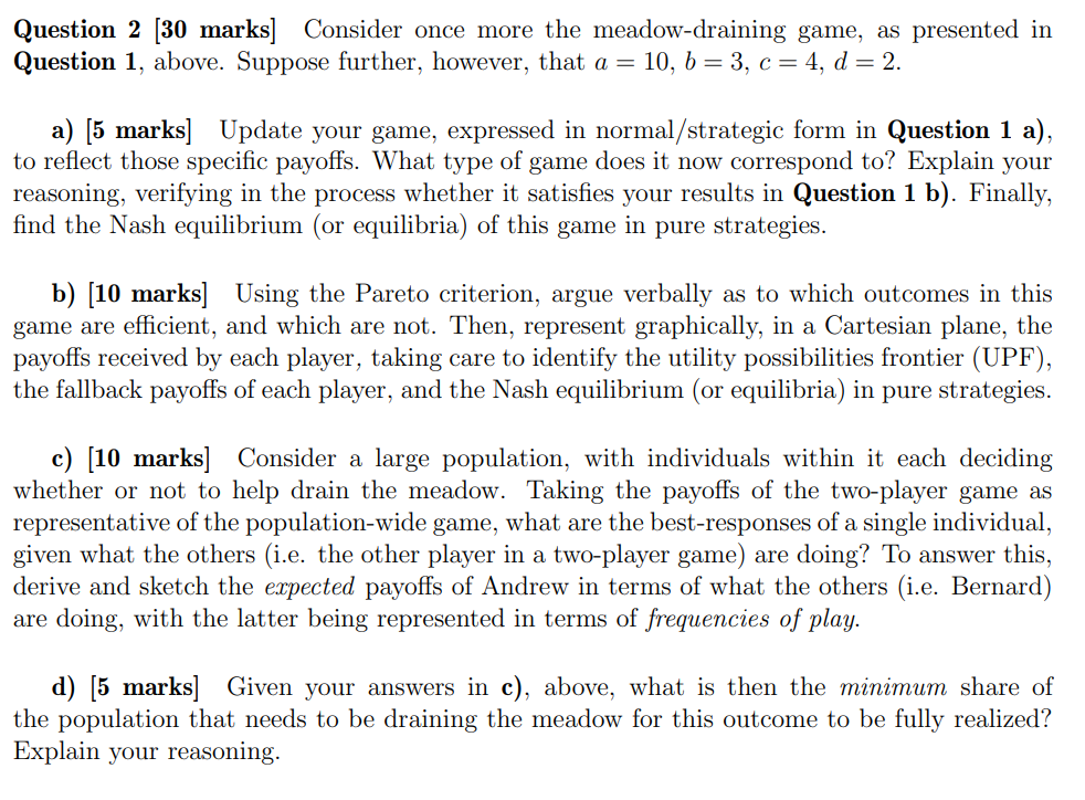 Solved Question 1 [30 marks] Chapter 1 of Bowles and | Chegg.com