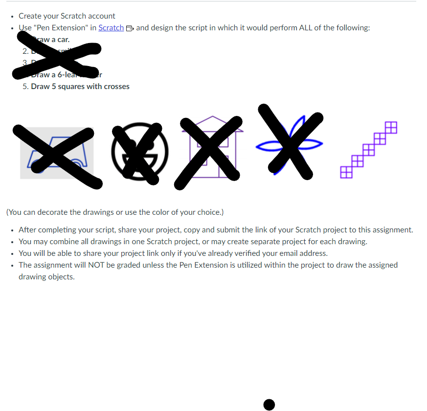 - Create your Scratch account - Use "Pen Extension" | Chegg.com
