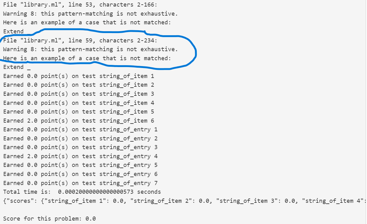 Solved OCamle Code: Below are the test cases you must use to | Chegg.com