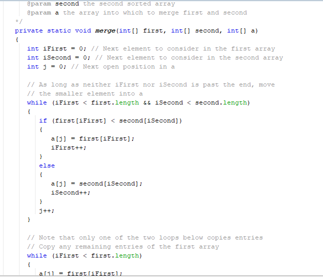 Solved Merge sort divides the input array into two halves, | Chegg.com